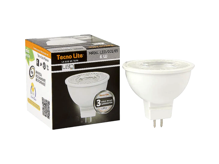 MR16D-LED/001/30 Foco Led Tecnolite 3.5 W MR16/GU5.3 Blanco Frio 65k MR16L – Solo las mejores marcas
