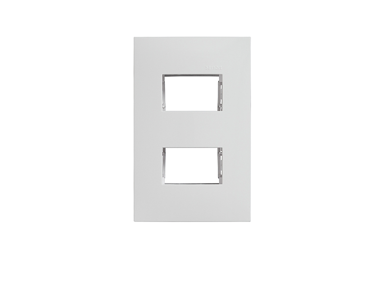 25612-30 Placa de 2 módulos con chasis blanco – Solo las mejores marcas